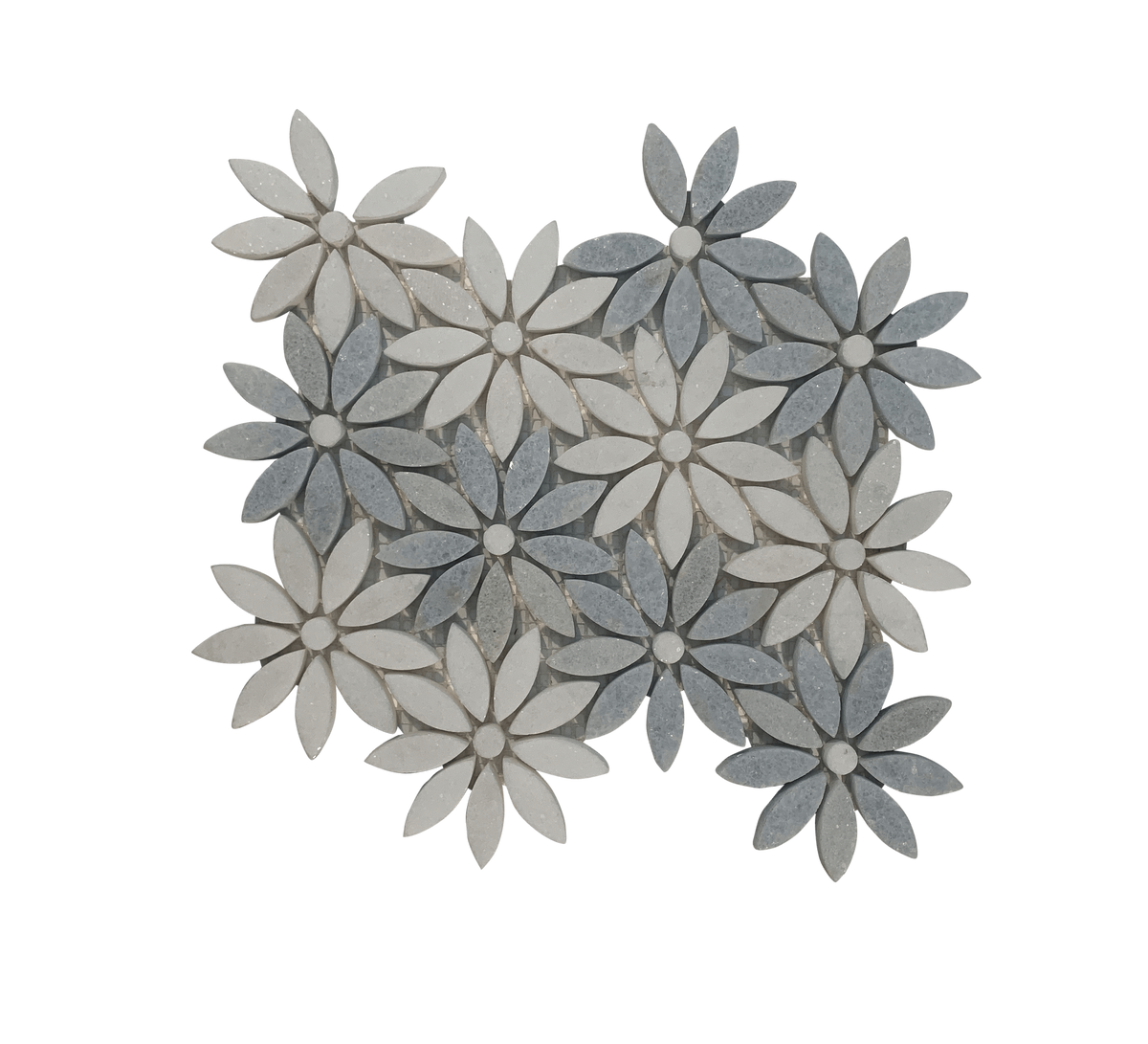 Blue Celeste Daisy petals Marble Mosaic Polished Tiles – All Marble Tiles