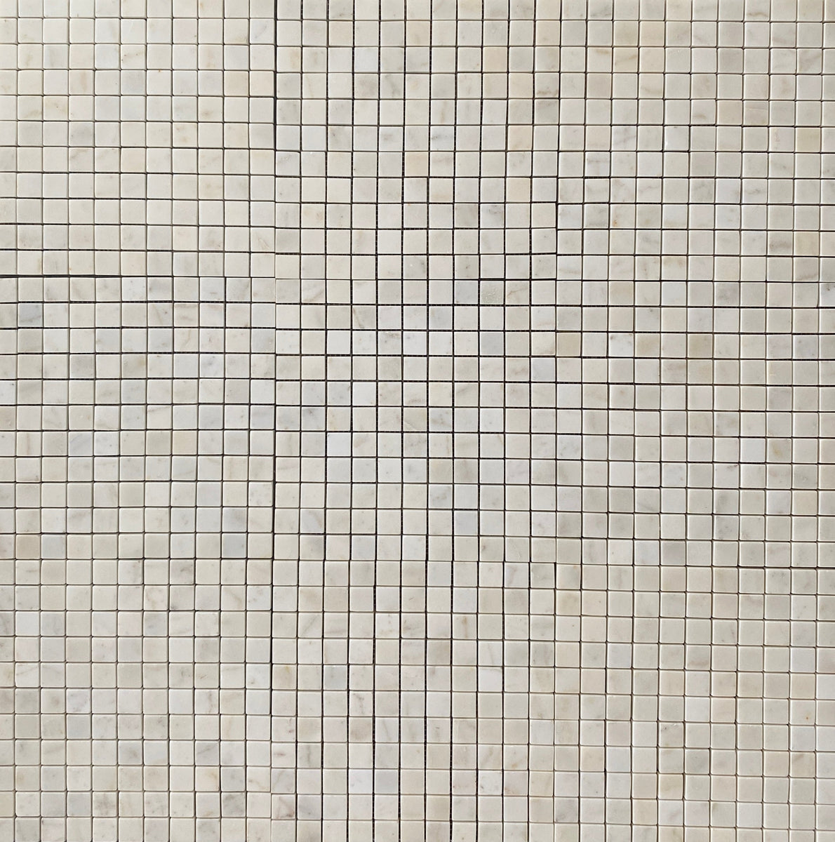 Calacatta Sugar White Marble 1x1 Square Marble Mosaic Tiles – All ...