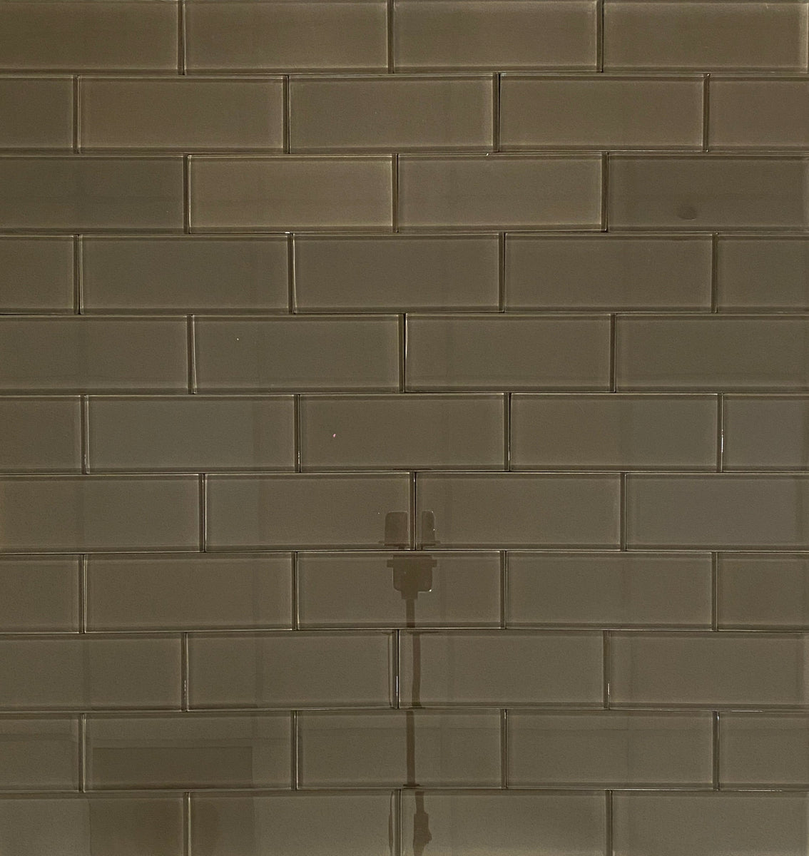 Light Brown Glass Tile Polished Clear Glass 3"x8" – All Marble Tiles