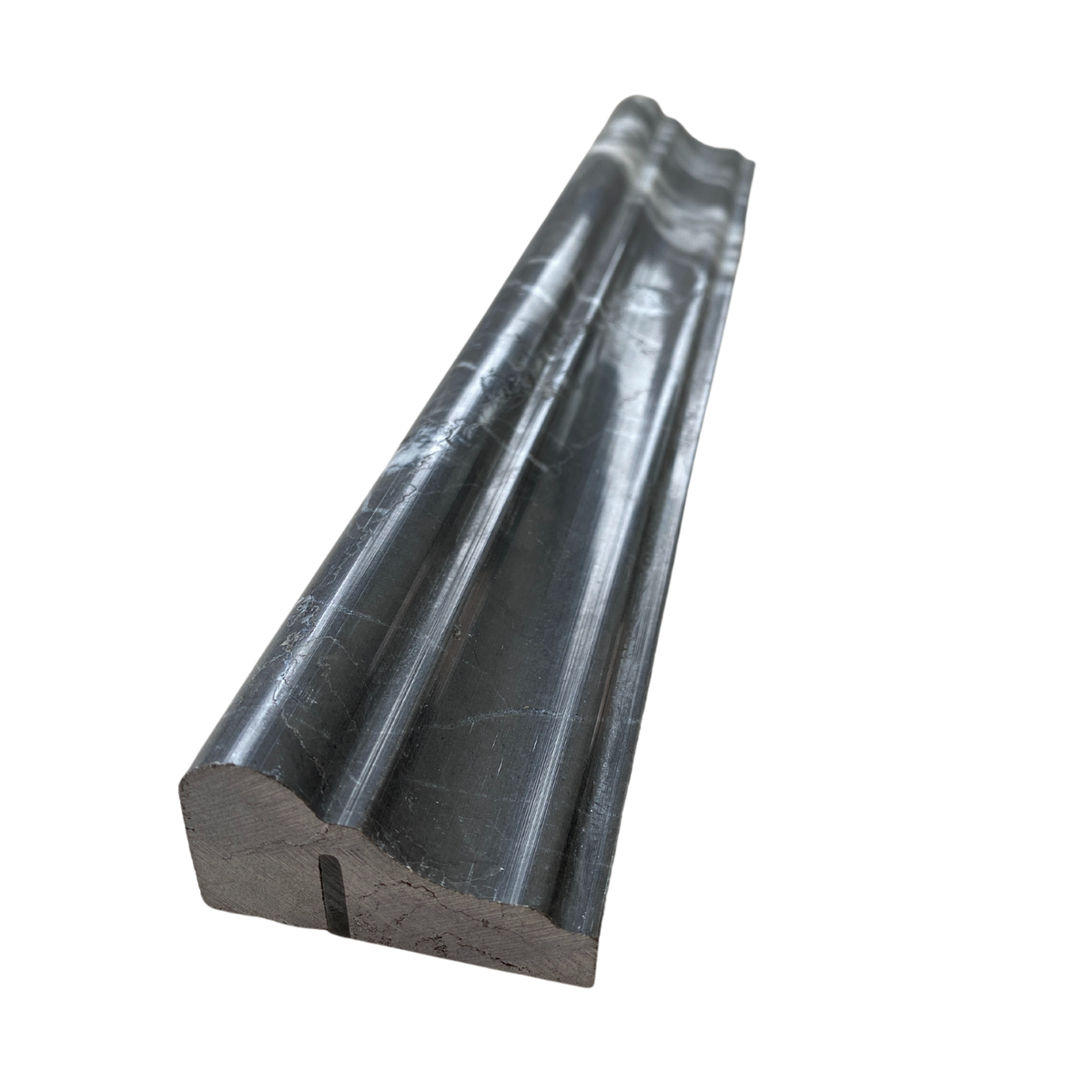 Graphite Marble Polished Crown Ogee Trim 2x12 – All Marble Tiles