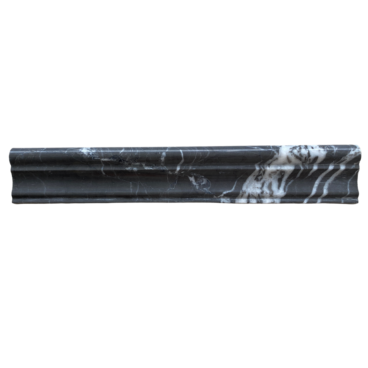 Graphite Marble Polished Crown Ogee Trim 2x12 – All Marble Tiles